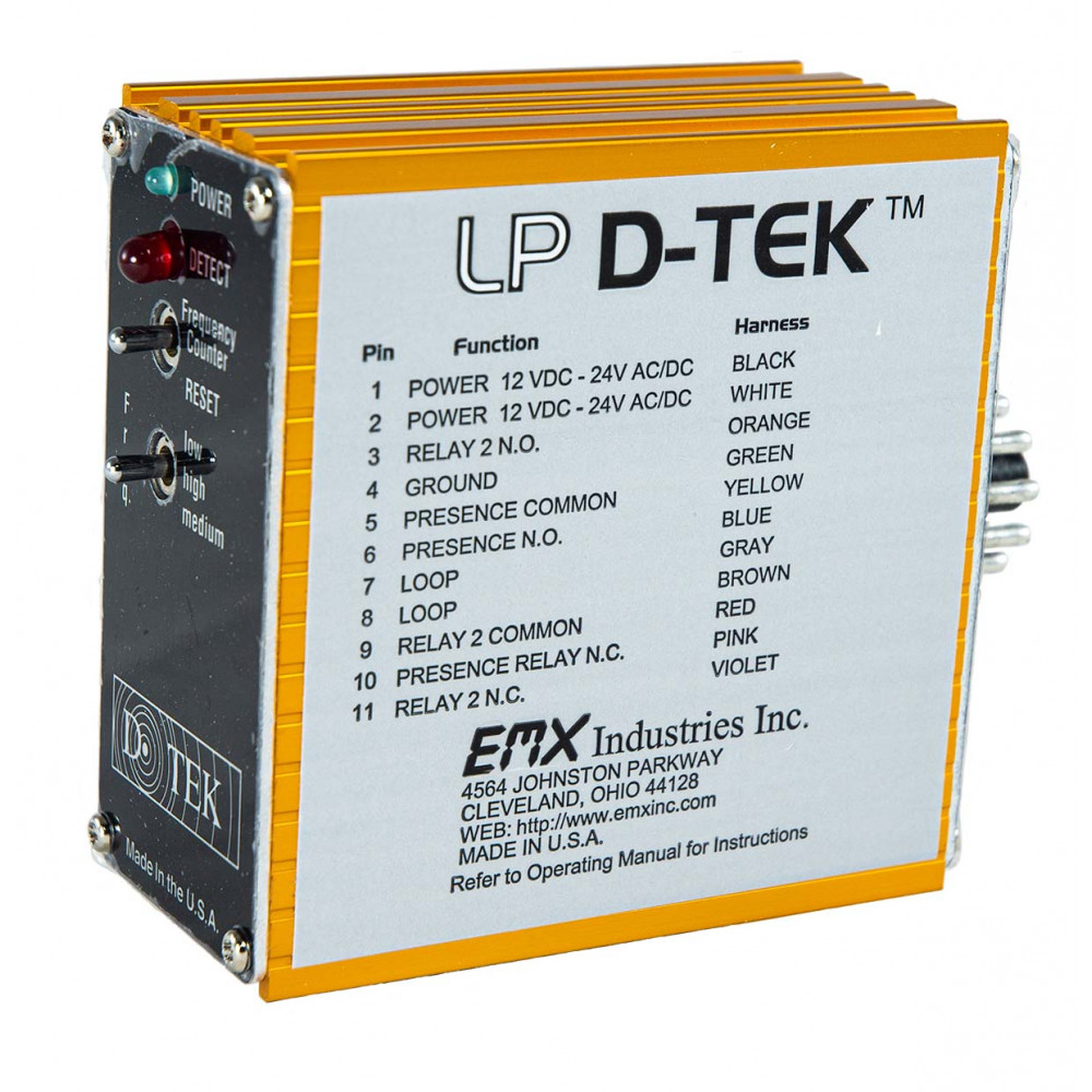 EMX LP D-TEK Loop Detector 12/24 Volt - LP D-TEK