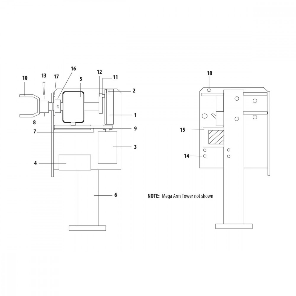 LiftMaster MA MEGA ARM - High-Performance DC Barrier Gate Operator - MA